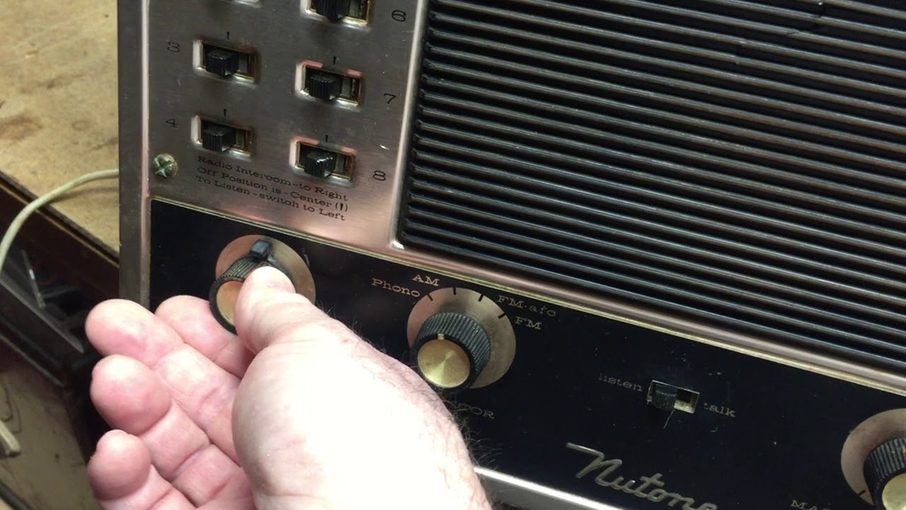 1964 NUTONE Home Intercom system restore - YouTube