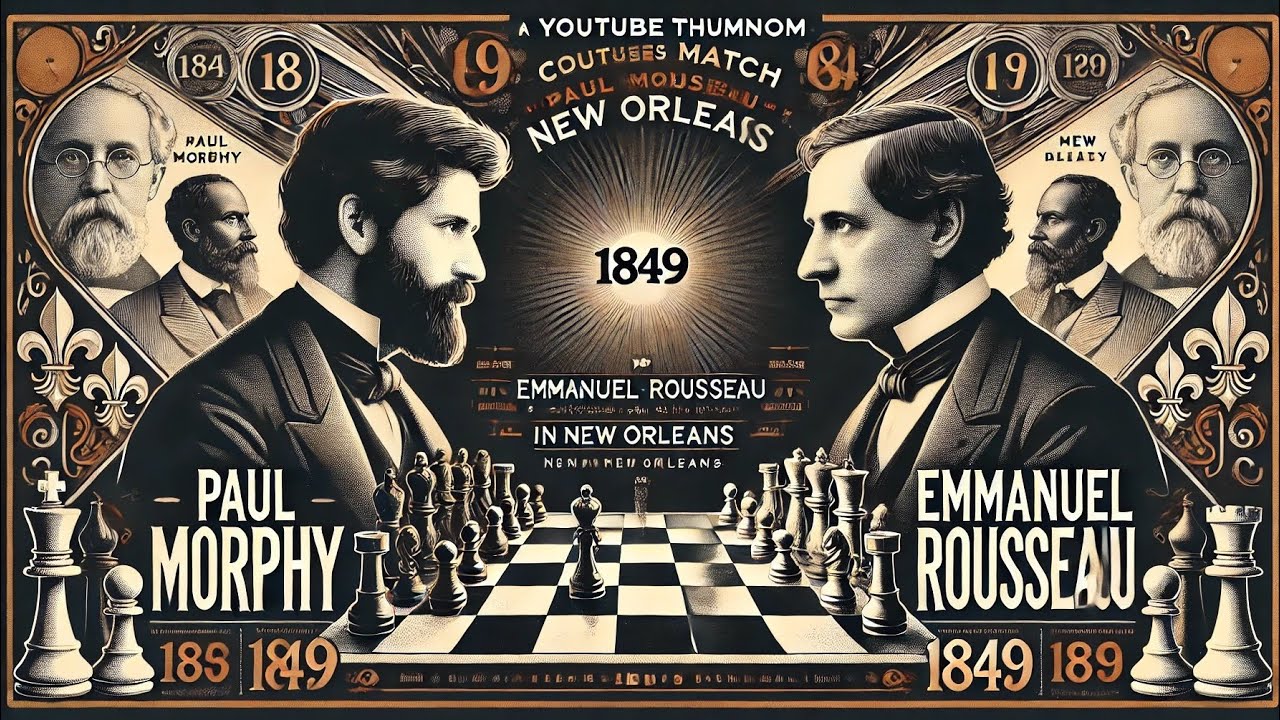 Battle of Geniuses: Paul Morphy vs Emmanuel Rousseau - New Orleans 1848 ...