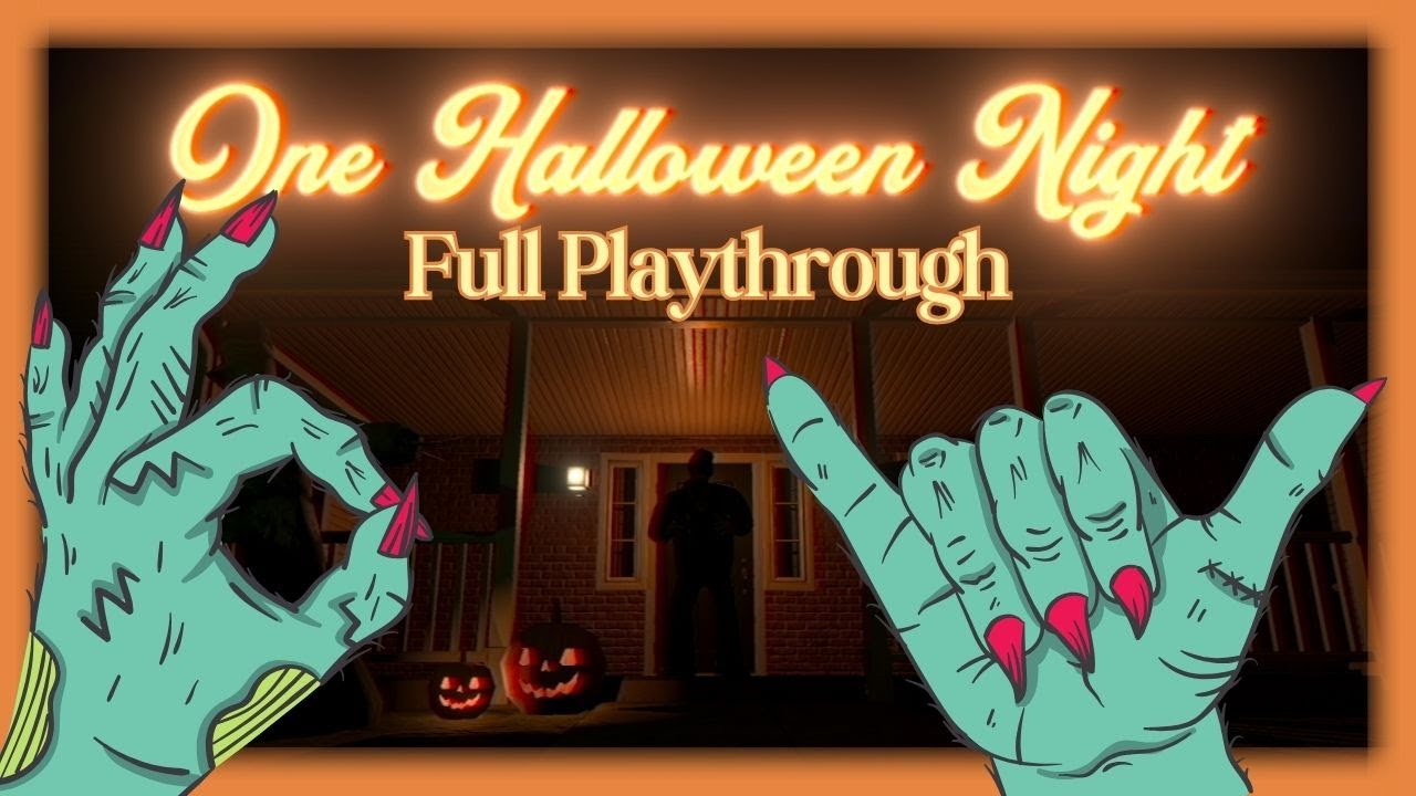 One Halloween Night | Full Playthrough | Indie Halloween Horror Game ...