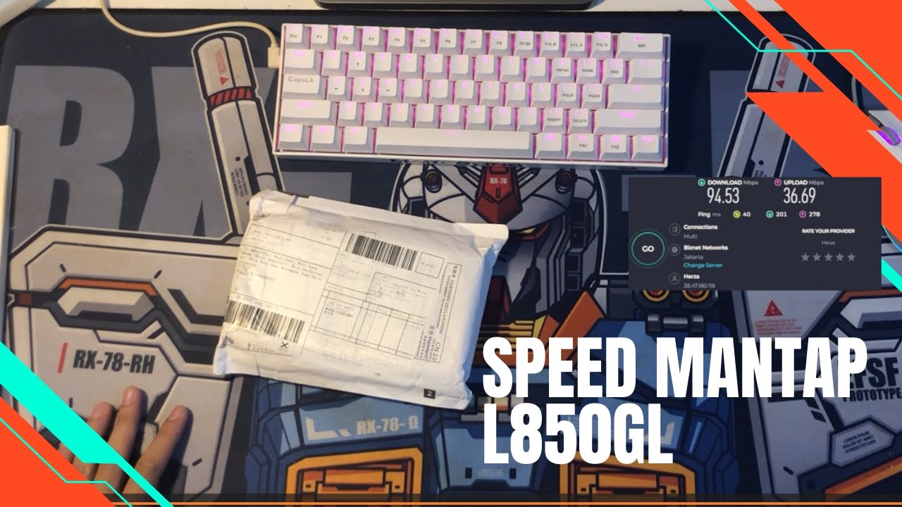 UNBOXING DAN TEST SPEED MODEM RAKITAN L850GL - YouTube