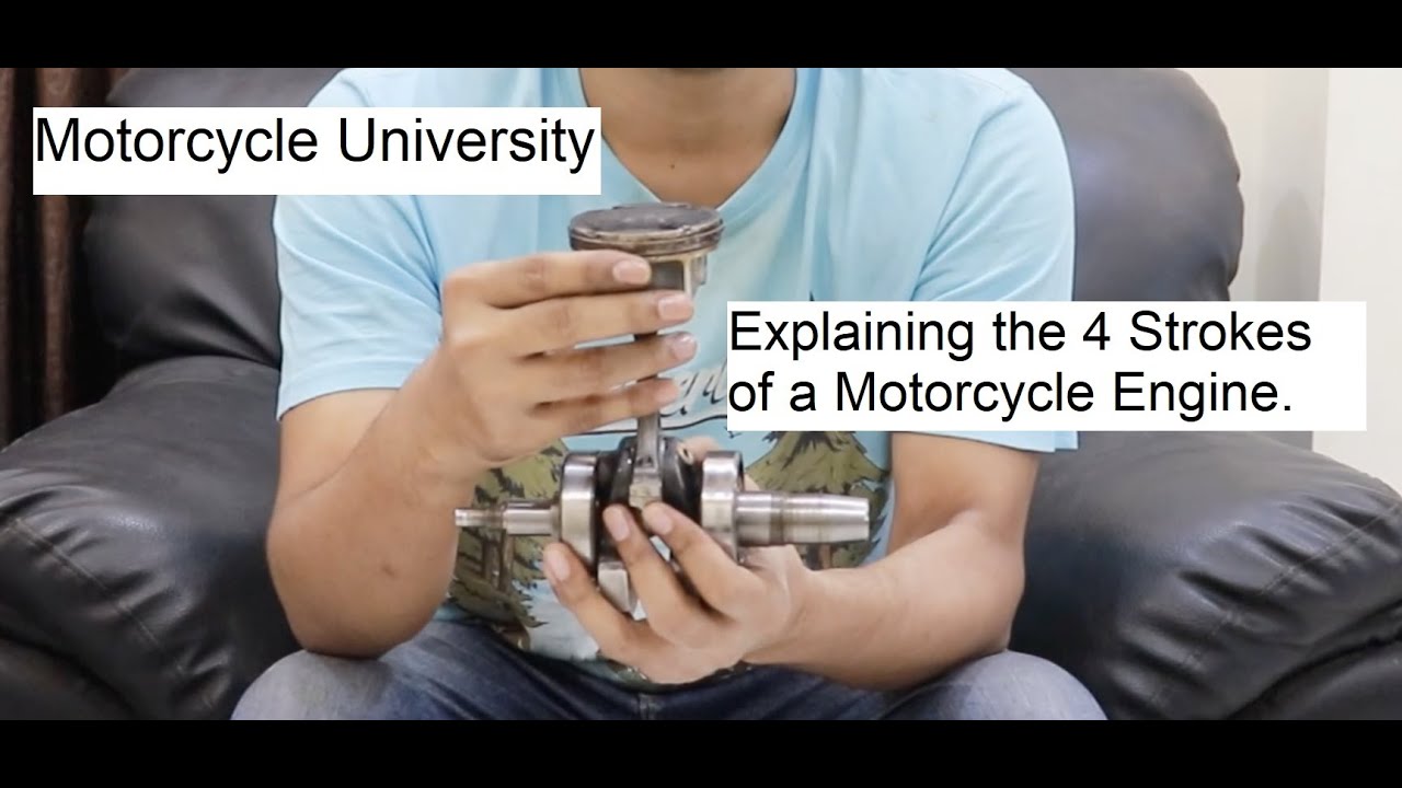 Explaining the 4 Strokes of a Motorcycle Engine with Example. - YouTube