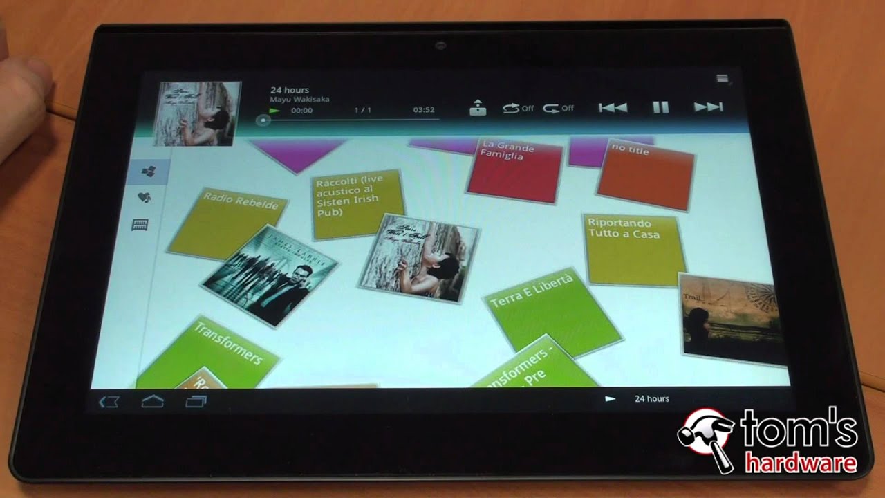 Sony Tablet S - Interfaccia utente e App - YouTube
