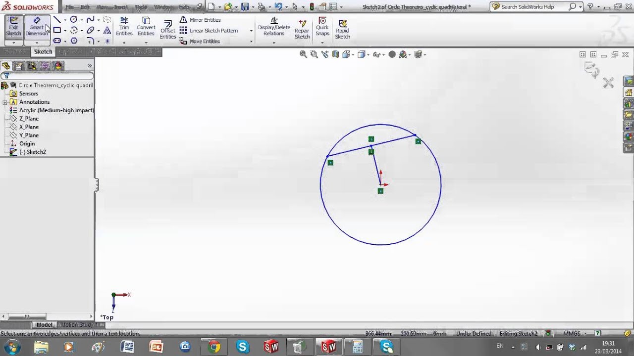 Circle theorem Chord bisector - YouTube