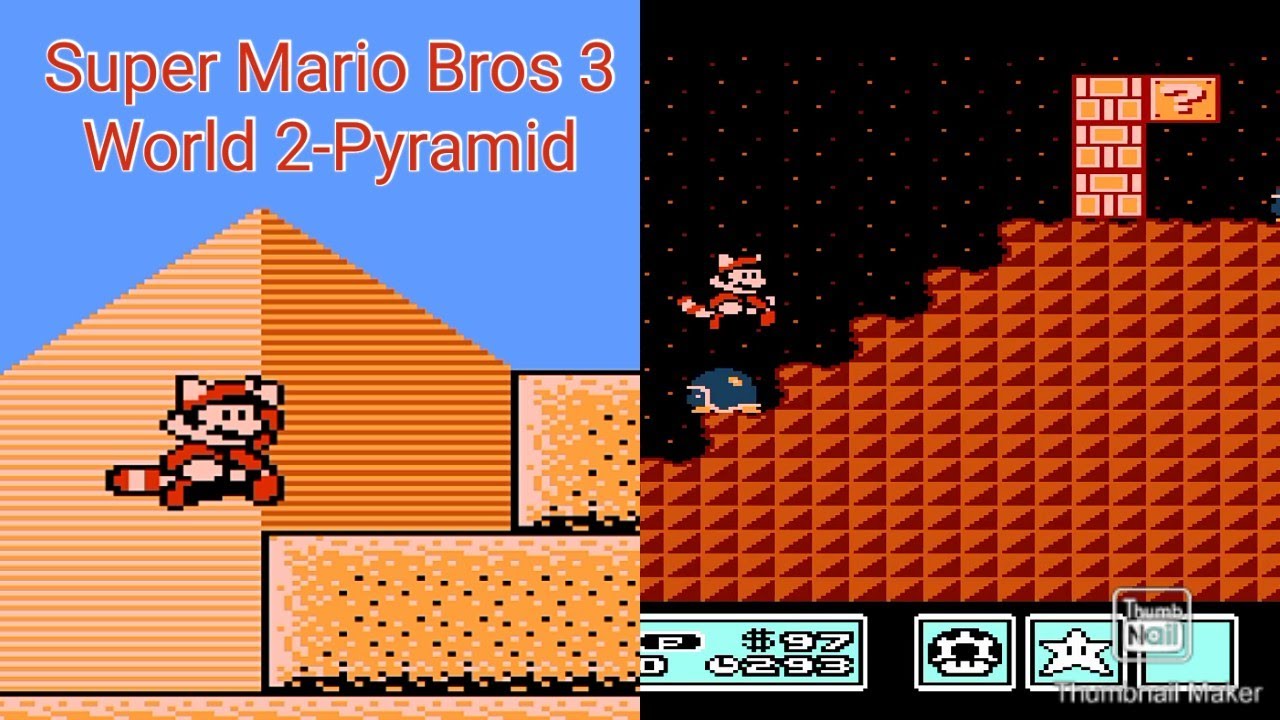 SUPER MARIO BROS NES 3 WORLD 2-PYRAMID #supermario #classic #snes # ...