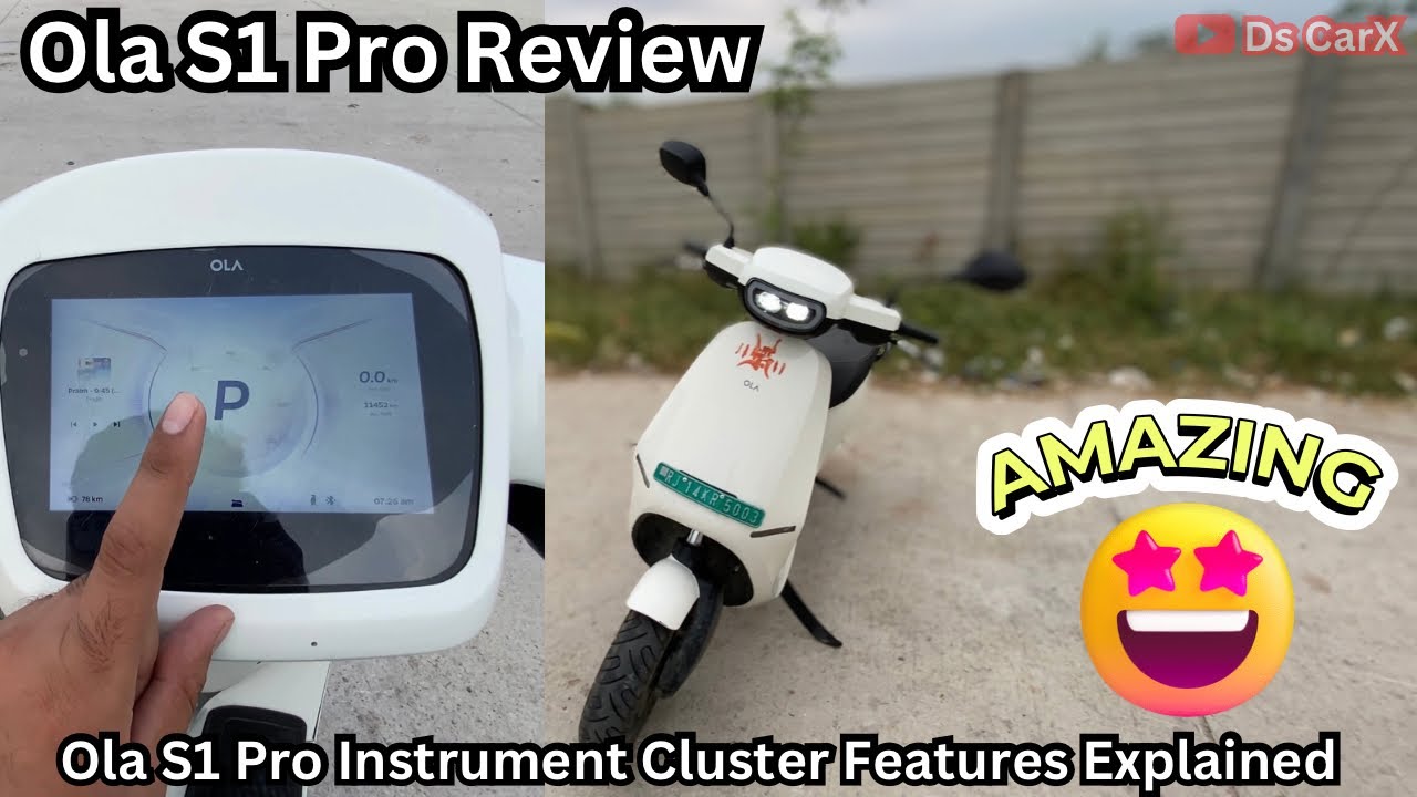 Ola S1 Pro Review | Ola S1 Pro Instrument Cluster Features Explained ...
