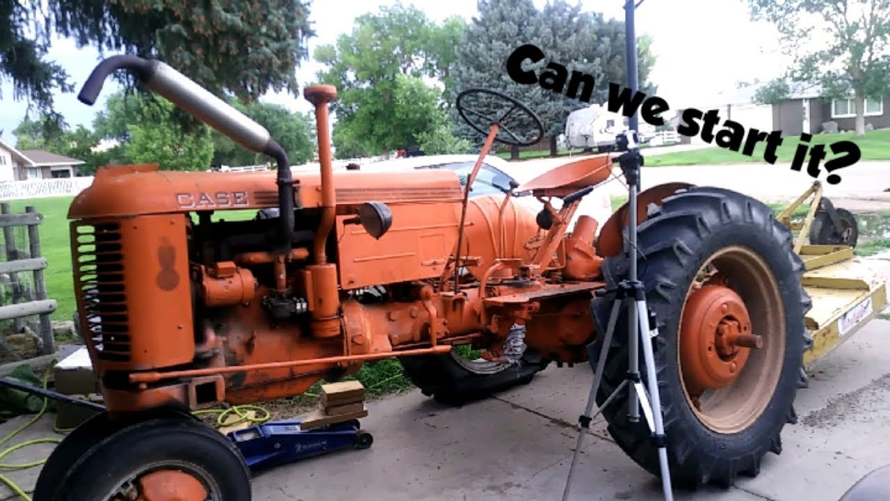 1940s Case Tractor! hasn't run in years! Can we start it?!?! - YouTube
