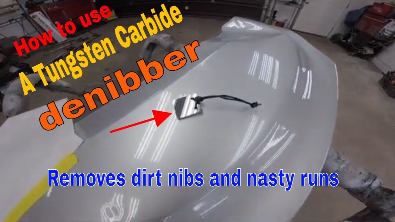 How to use a tungsten carbide paint denibber on Dirt Nibs and runs ...