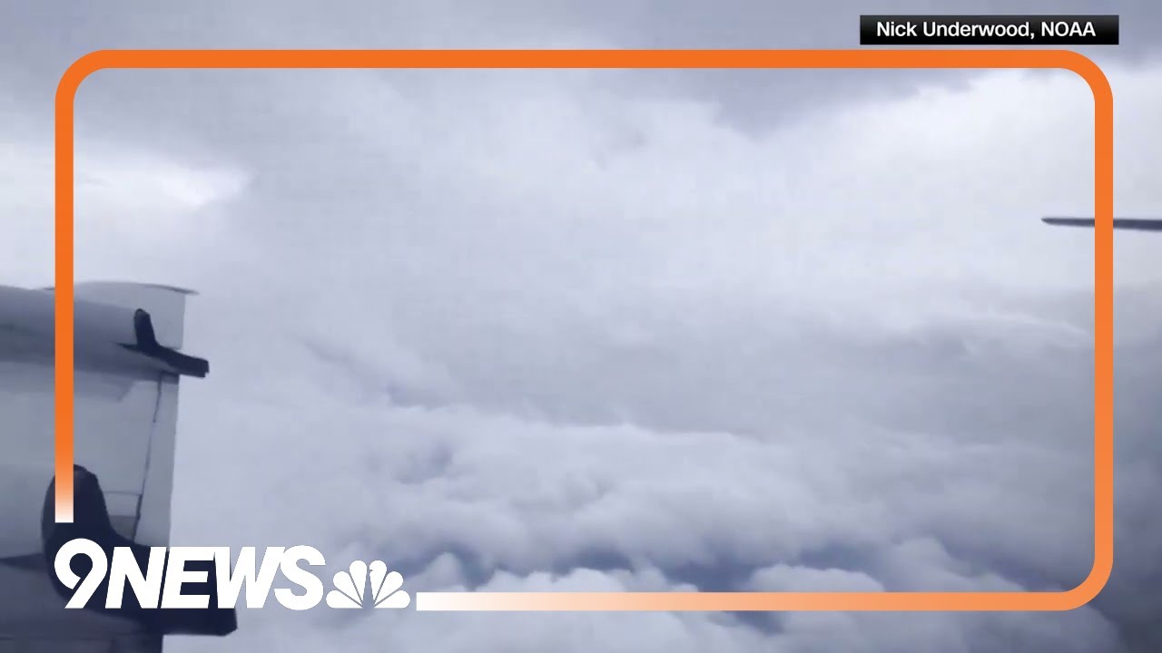 Hurricane Hunter flies through the eye of Milton - YouTube