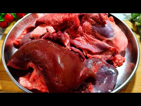 Goat Special Parts Curry | Cooking Lamb Liver + Heart + Lungs + Kidney ...