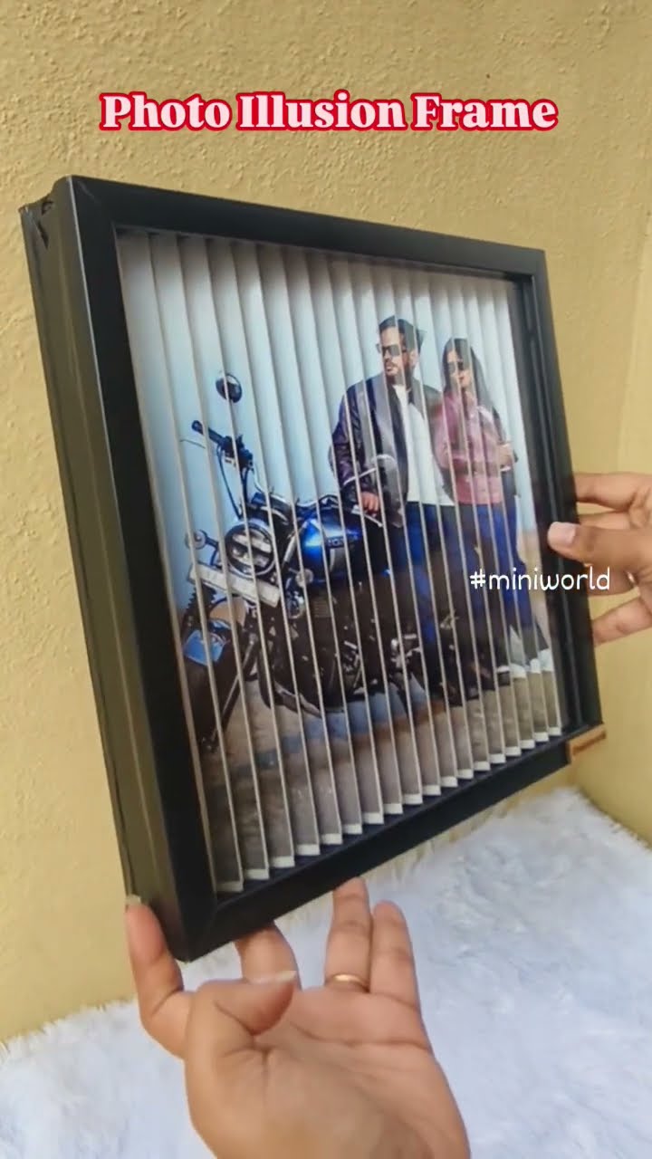 Photo illusion frame 10x10 inch - YouTube