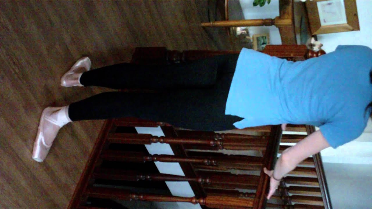 Ballet Intermediate Level - Pointe Rises & Releves - YouTube