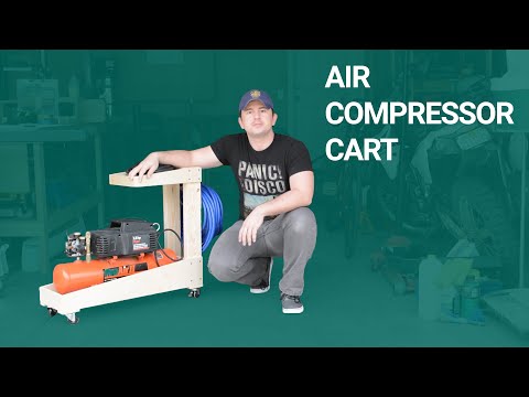 DIY Rolling Air Compressor Cart | Build It For Your Shop - YouTube