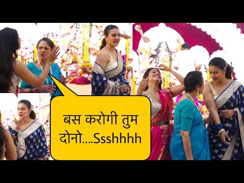 Durga Puja में आई Kajol और Tanisha Mukherjee, Kajol ने जोर से कहा Shut-Up, Tanuja ने खींची बाजू