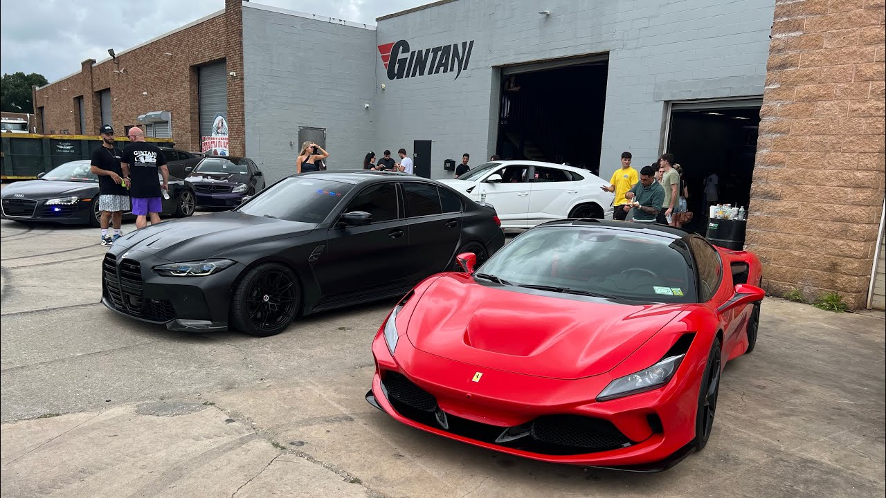 GINTANI NYC GRAND OPENING CAR MEET!! - YouTube