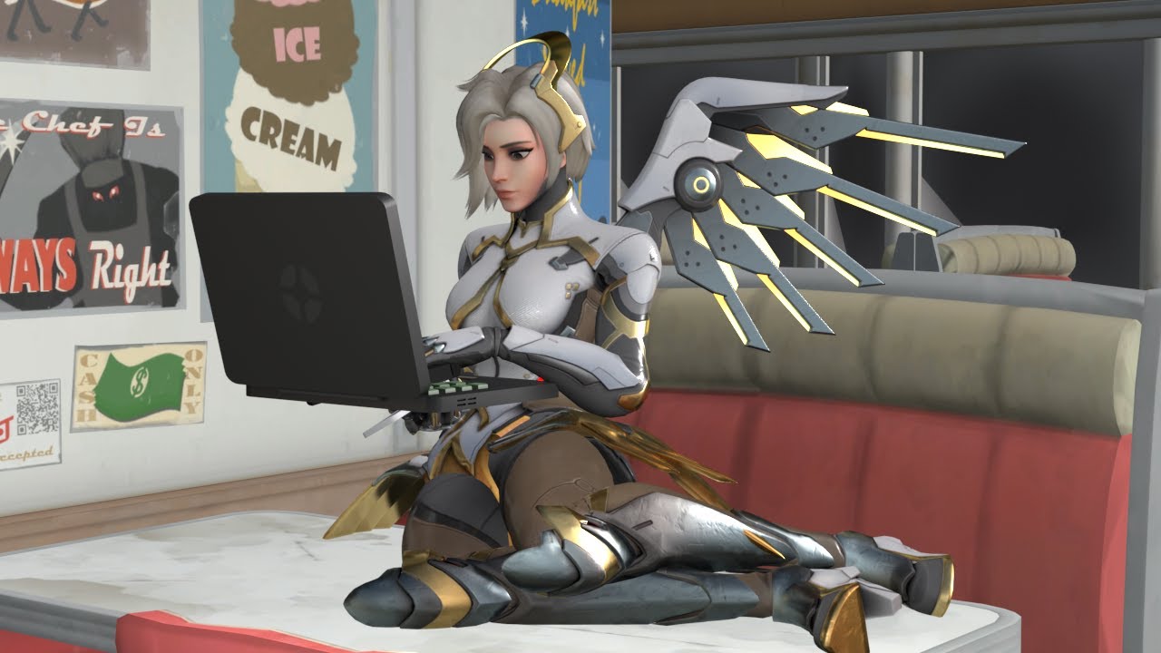 Mercy's Normal Day #overwatch2 | Blender Animation - YouTube