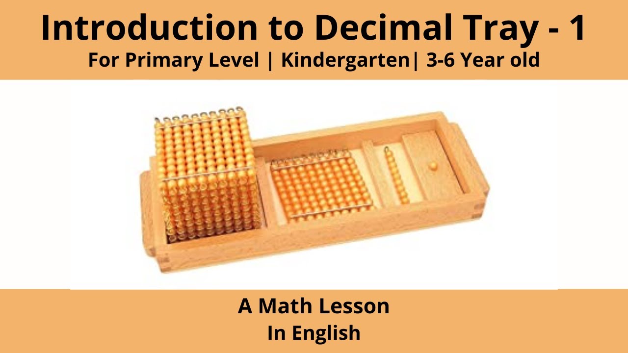 Learning the Decimal System with Decimal Tray: Part 1 - A Math Lesson ...