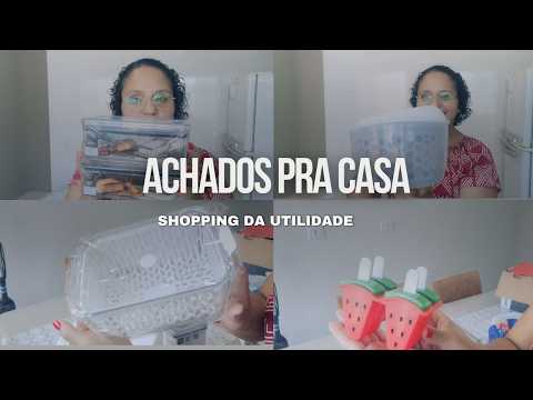 COMPRINHAS PARA CASA NO SHOPPING DA UTILIDADE! 🛍️ Itens que Valem a Pena para Organizar a Cozinha!