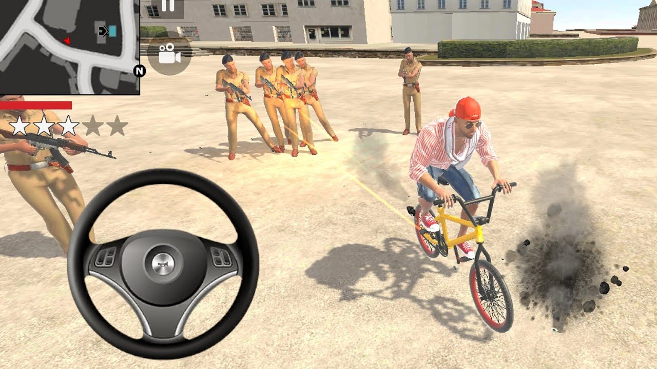Franklin cycle 🆚 police 🚓 Franklin ke piche kyon padi itne Sari police ...