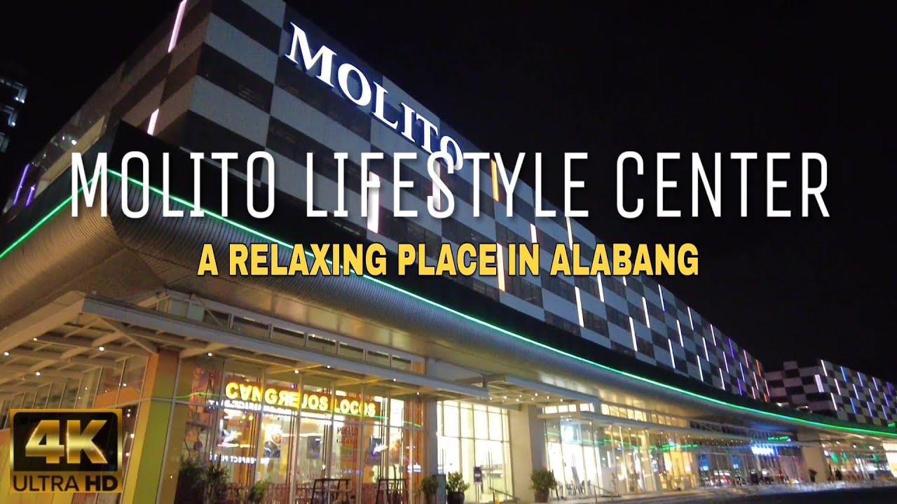Molito Lifestyle Center Night Walk Tour |4K| A Relaxing Place | Ayala ...