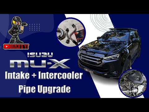 2021 ISUZU MUX LST | Intake Pipe + Intercooler Pipes Upgrade Install ...