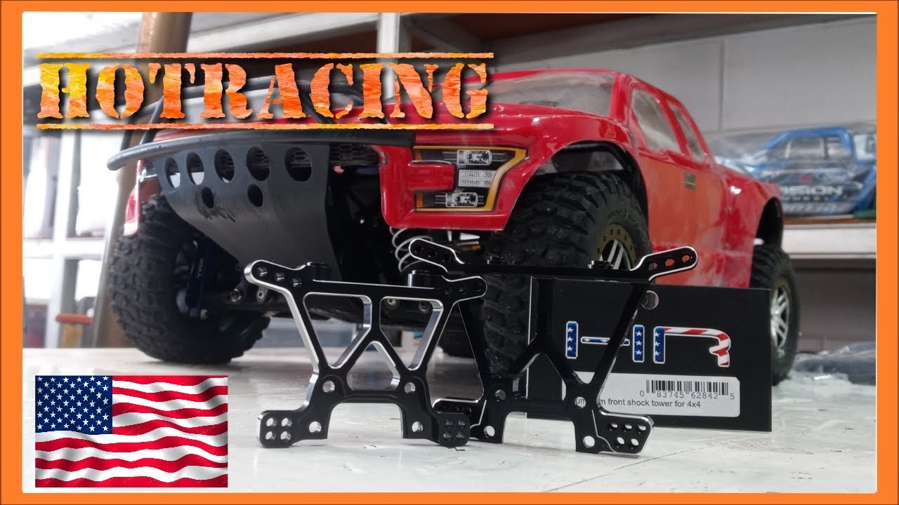 HOT RACING shock towers for the Traxxas SLASH ultimate 4x4 - YouTube