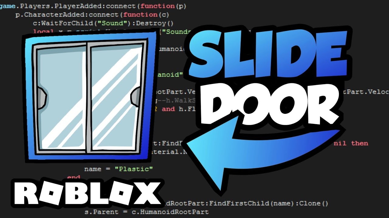 Roblox Studio Model - SLIDE DOOR - YouTube