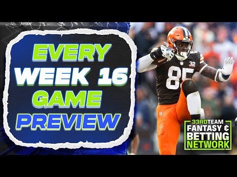 Week 15 Reactions + Week 16 Preview | Fantasy Football & Betting 2023 ...