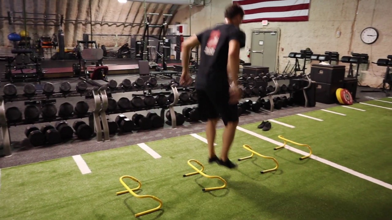 Straight Leg Hurdle Hop - YouTube