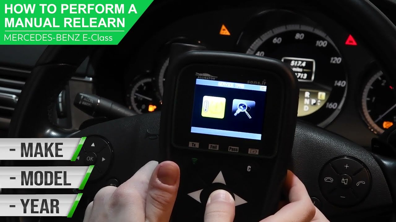 How To Manually Relearn Mercedes Alligator RS+ TPMS (English-2022 ...