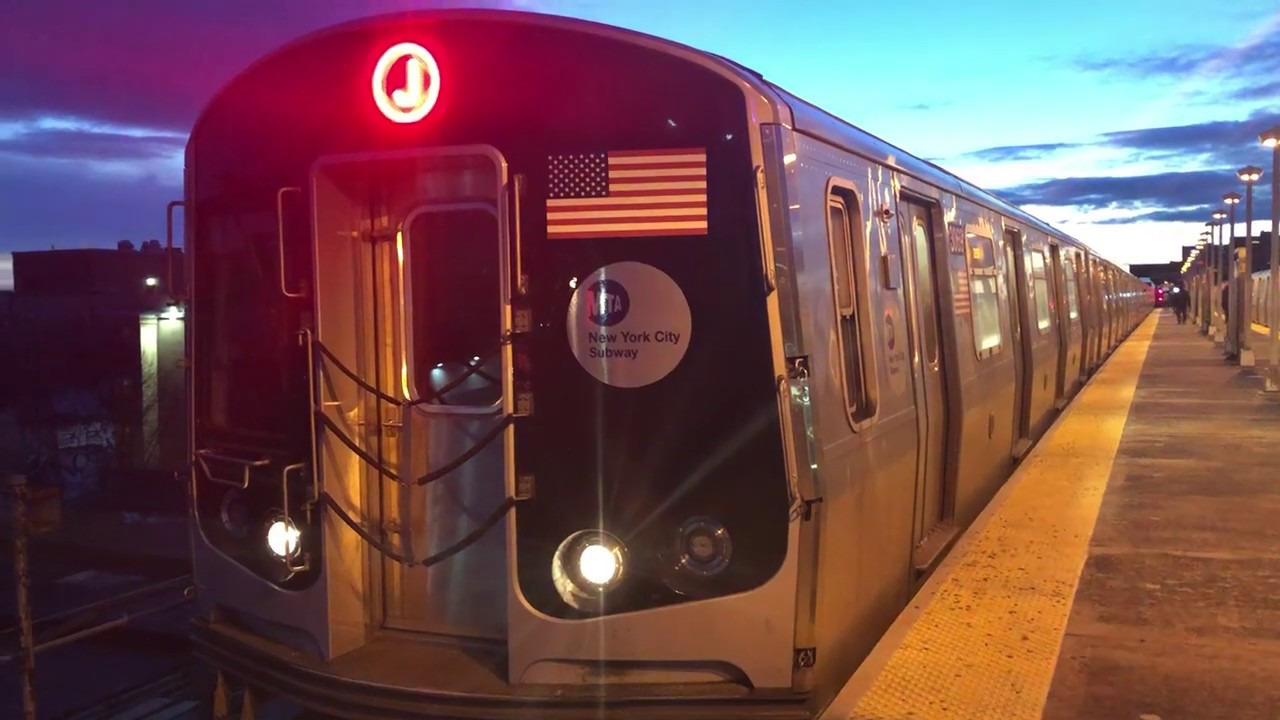 R179 (J) Train at Alabama Avenue - YouTube