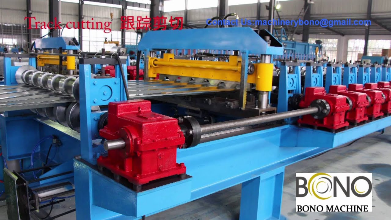 Roof panel roll forming machine china - YouTube