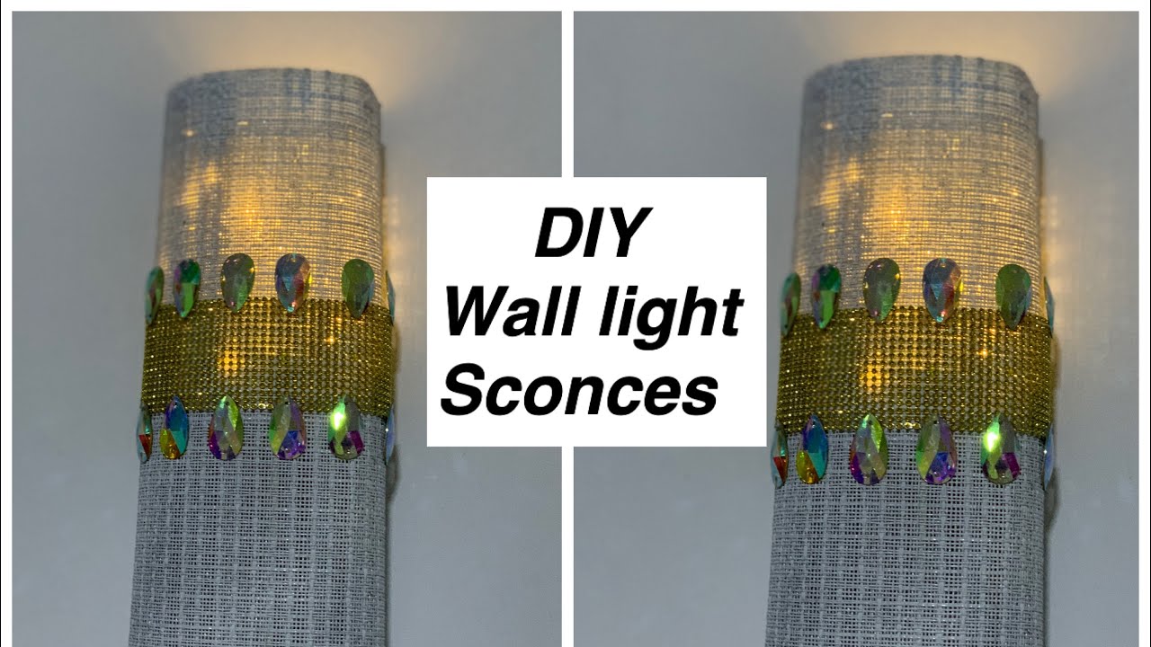 DIY Wall Light Sconces - YouTube