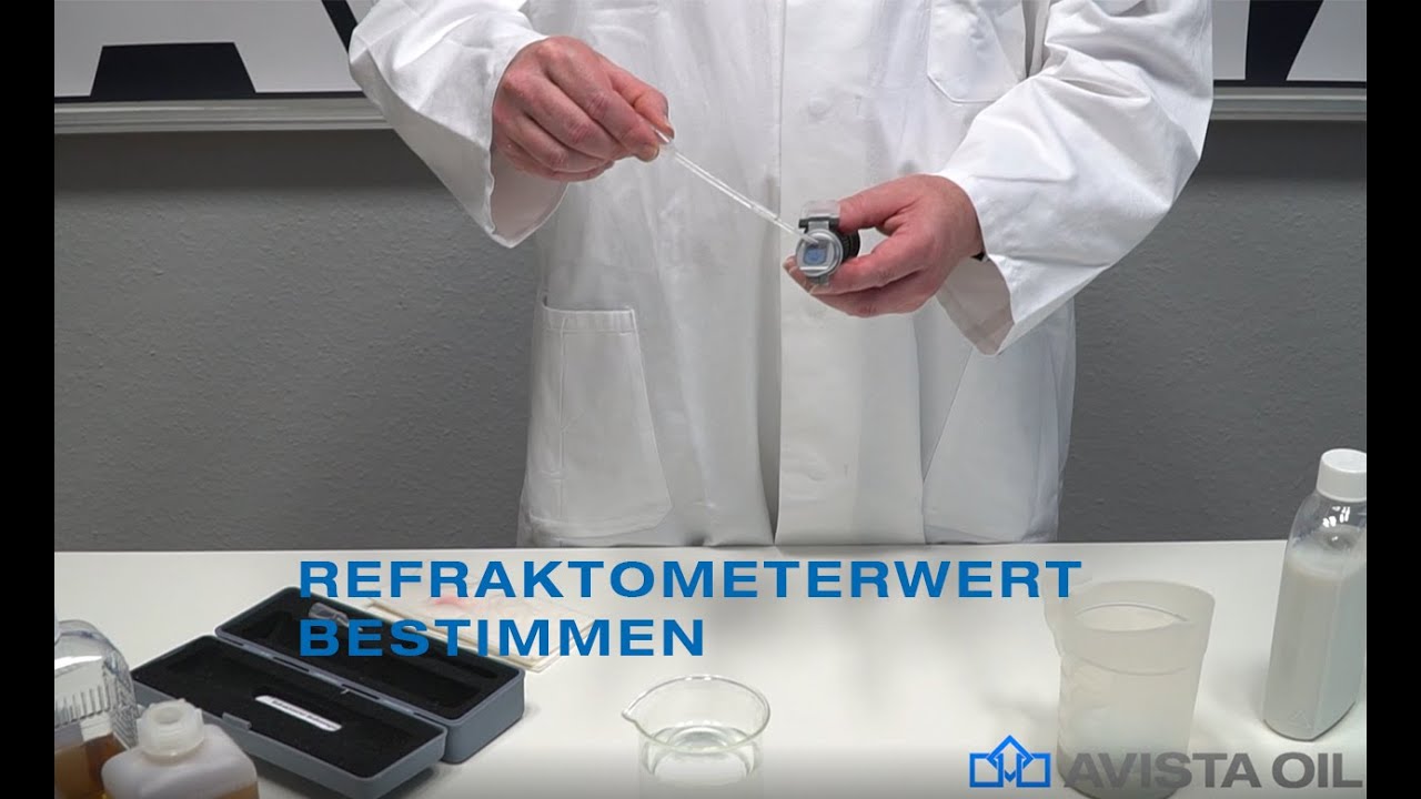 Refraktometerwert im Kühlschmierstoff bestimmen. - YouTube