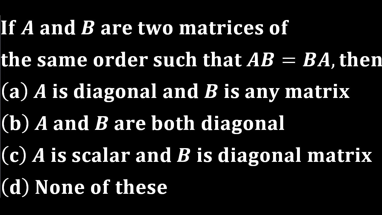 product of a diagonal matrix with any matrix is diagonal linear algebra ...
