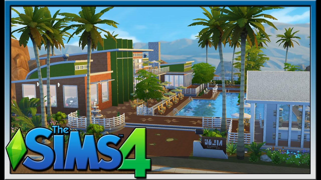 Sims 4 Lot Showcase: (Community Pool!) Palms Sparkling Springs by ...