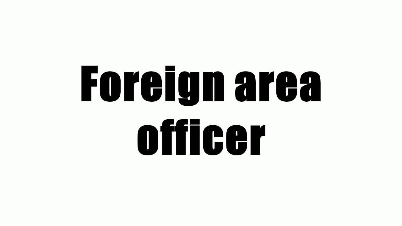 Foreign area officer - YouTube
