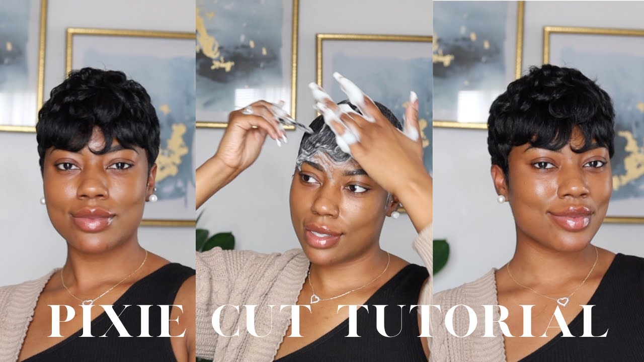 PIXIE CUT TUTORIAL: CUT, RELAX, MOLD & STYLE - YouTube