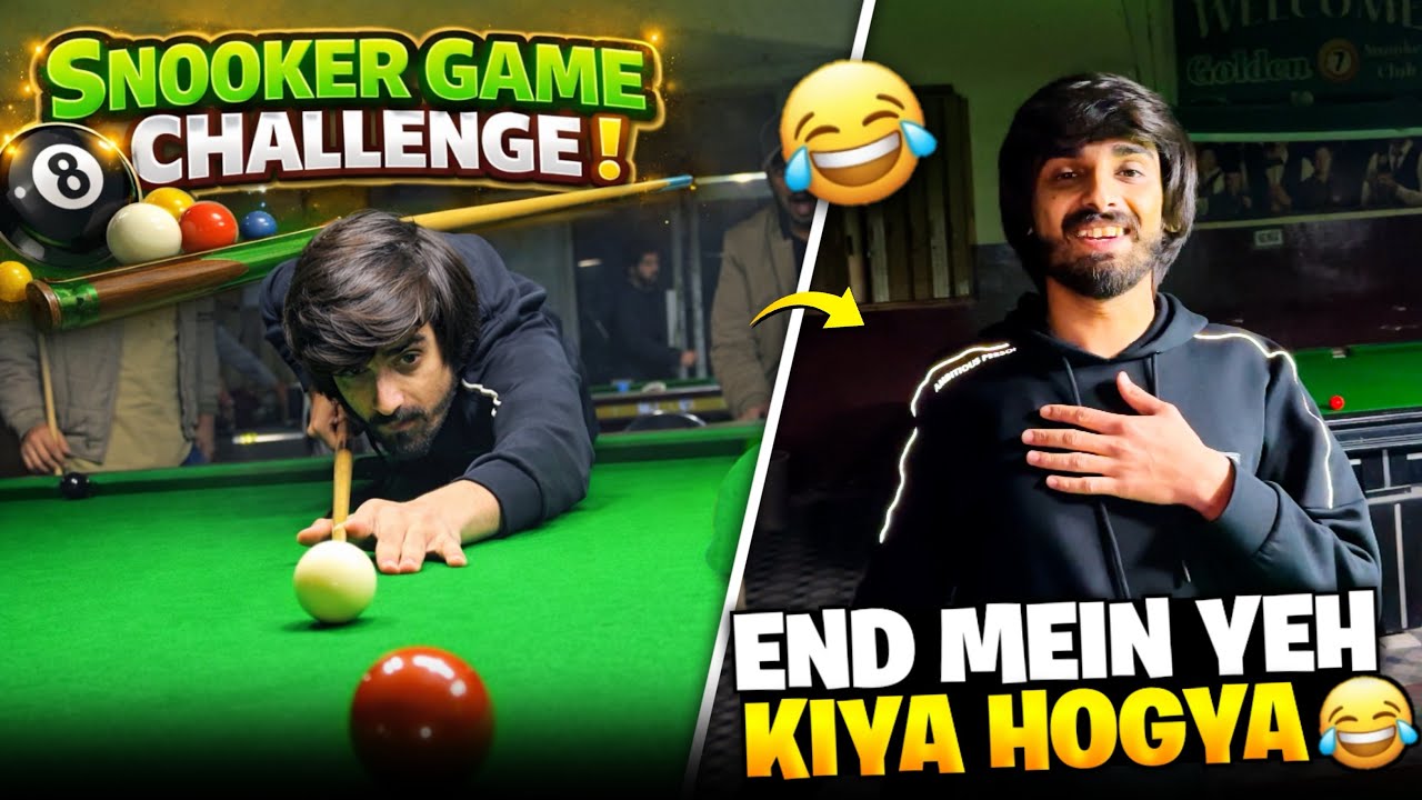 SNOOKER GAME CHALLENGE 🏻OR MUJY KHELNA NH ATA😂#newvlog - YouTube