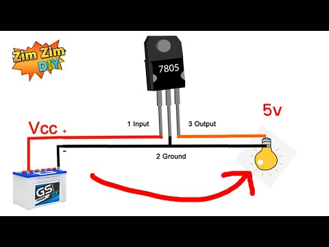 D.I.Y แปลงไฟ 12V เป็น 5V DC ง่ายๆๆด้วย IC7805