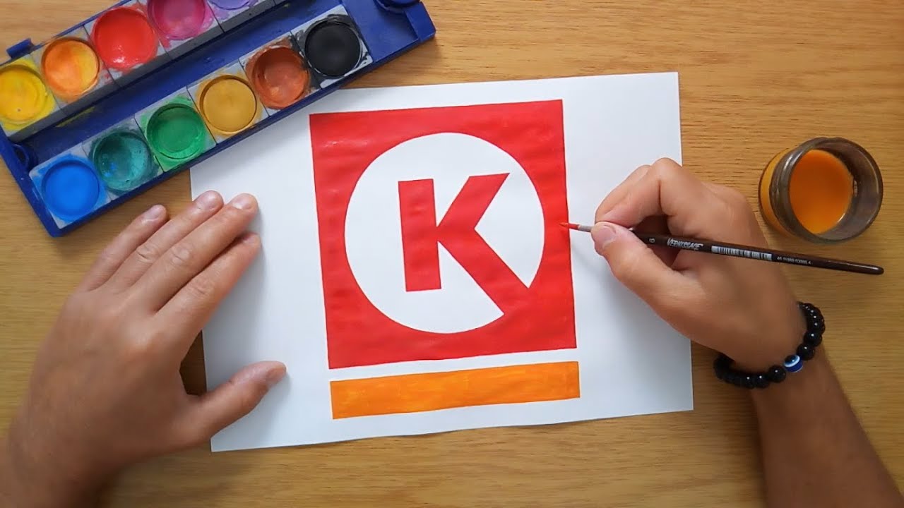 How to draw the Circle K logo - YouTube