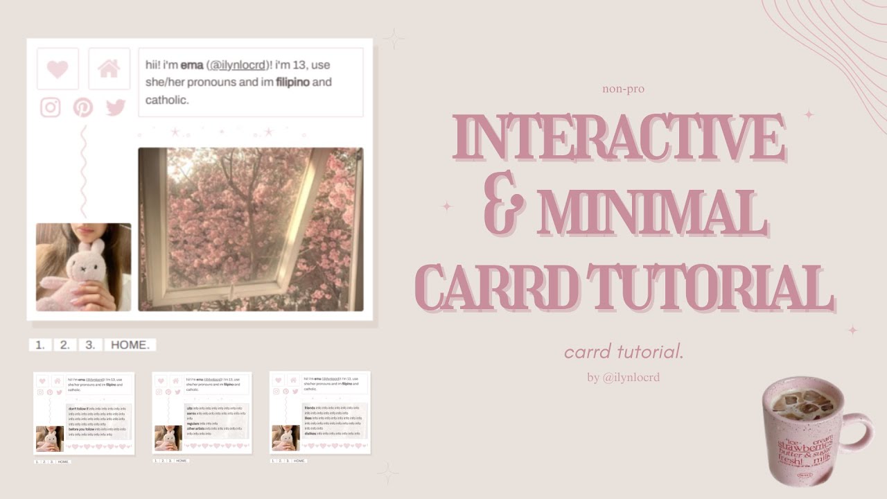 interactive & minimal carrd tutorial! ⁺ © crdais - YouTube