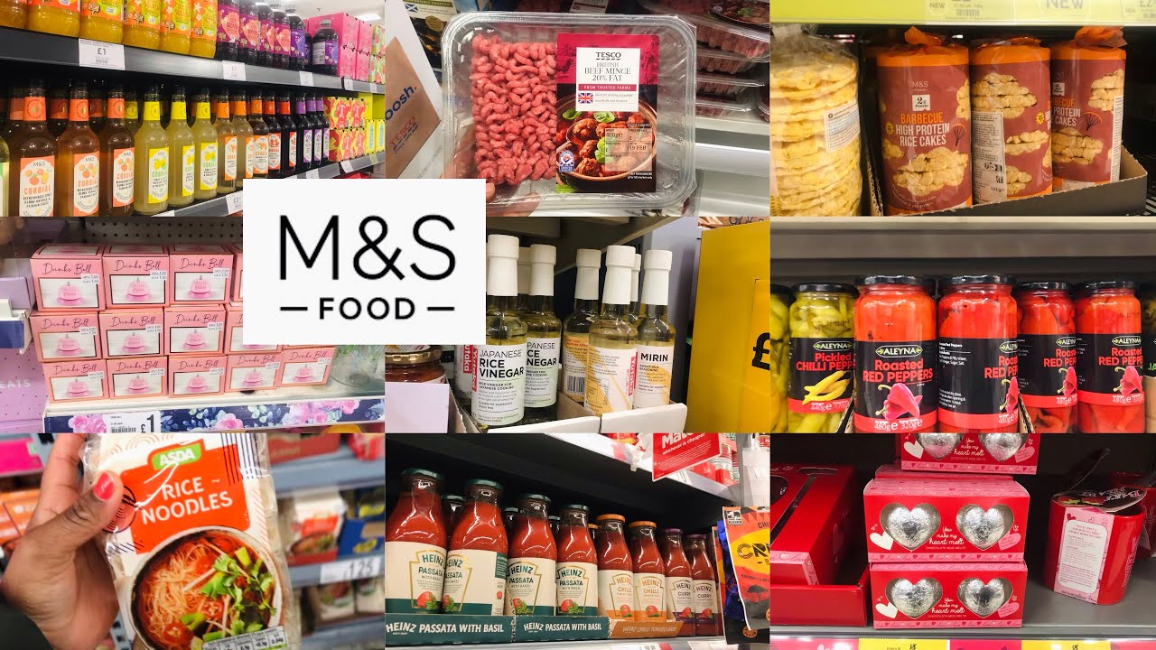 M&S FOOD STORE HAUL,INSIDE M&S GROCERY STORE,MARKS AND SPENCER FOOD ...