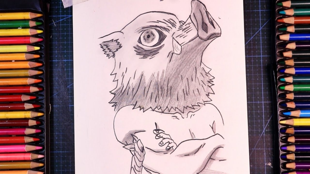 How To Draw INOSUKE || Demon Slayer || Anime Drawing Step By Step - YouTube