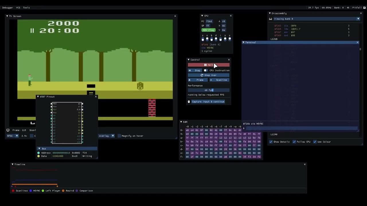 Gopher2600 Find Debugger Window Youtube