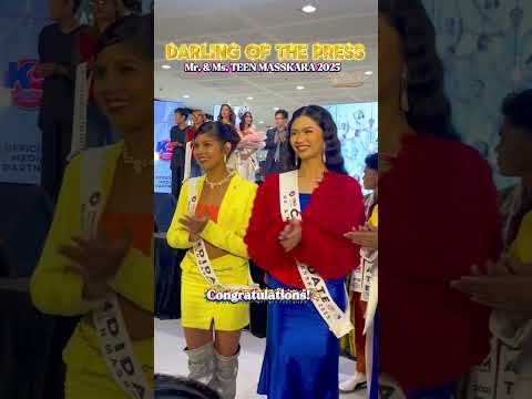 M. et Mme Teen Masskara 2025, chouchou de la presse et muse de la presse