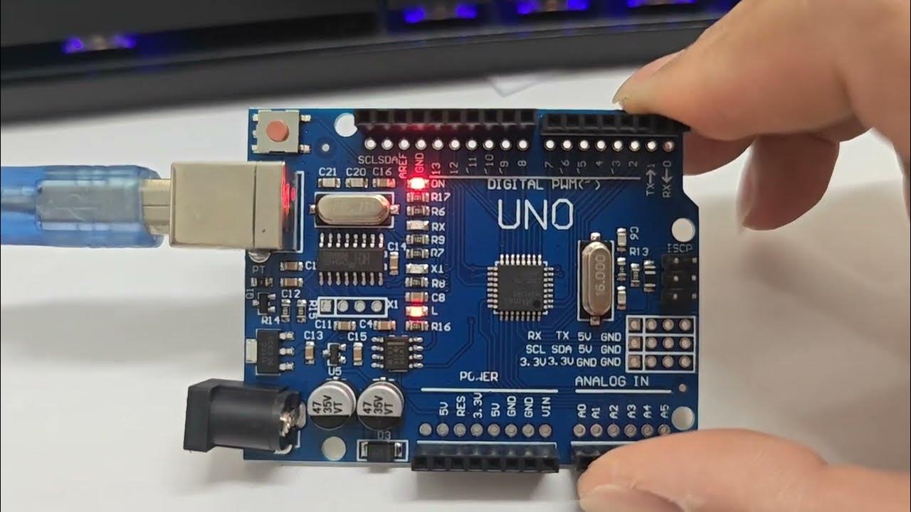 วิธีใช้ Arduino IDE สำหรับอัพโหลดโค้ดลงบอร์ด UNO R3 ที่ใช้ชิฟ ATmega328PB - YouTube