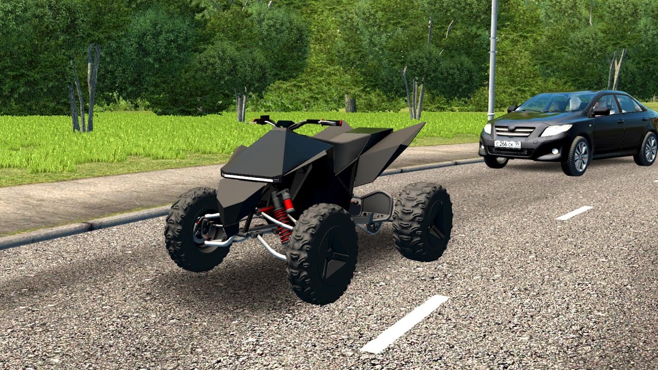 Tesla Cyberquad [ POV DRIVE | City Car Driving | Fast Driving ...