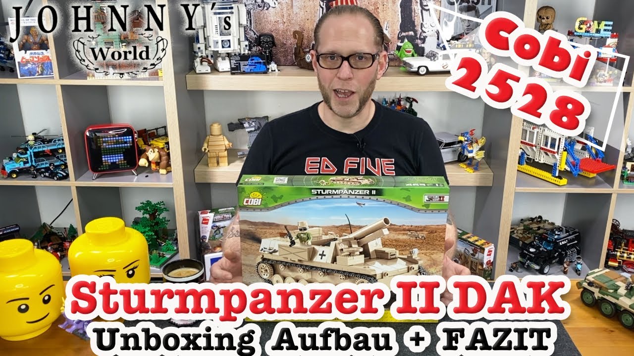 Cobi 2528 Sturmpanzer II DAK - Unboxing, Aufbau + Fazit - YouTube