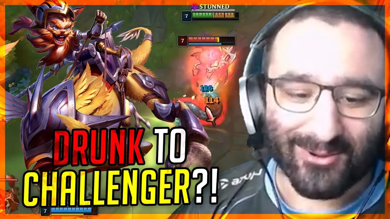 DRUNK TO CHALLENGER?! Stream Highlights [League of Legends] - YouTube