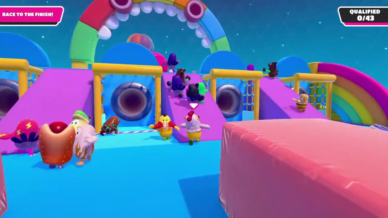 Playing Fall Guys (with locker tour) - YouTube